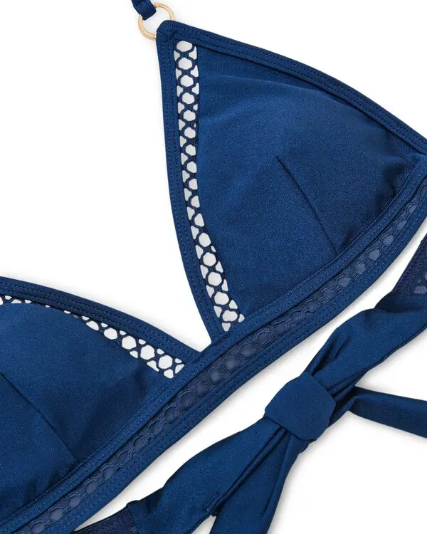 REISS Hennel Shimmer Bikini Top