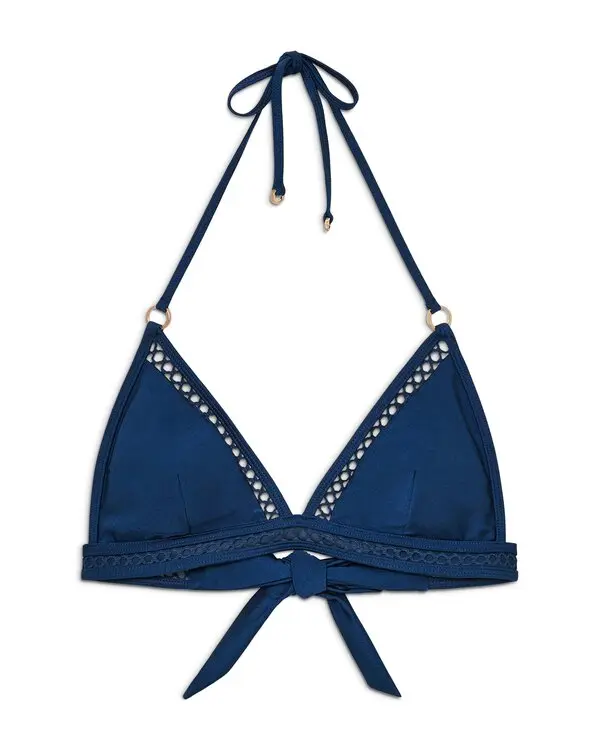 REISS Hennel Shimmer Bikini Top