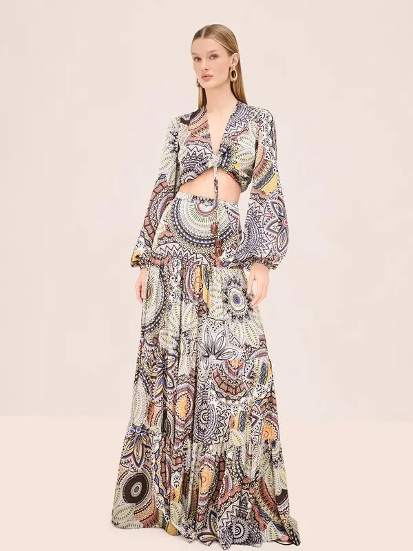 Alexis Colmar Top - Medallion Print