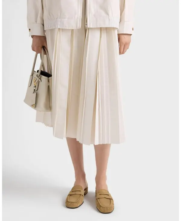 Prada Suede Mules - Neutral