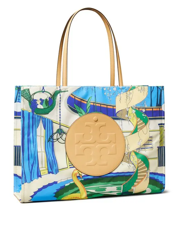 Tory Burch Ella Printed Tote - The Pool Blue
