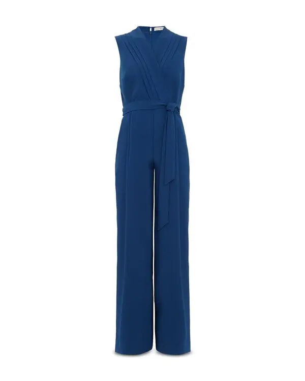 PHASE EIGHT Sleeveless Wide Leg Jumpsuit With Tie Waist