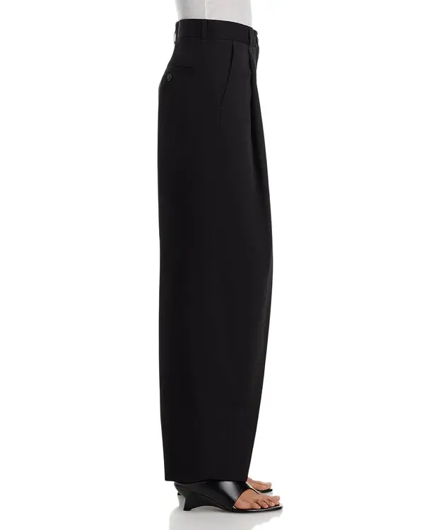 TOTEME Single Pleat Cotton Trousers