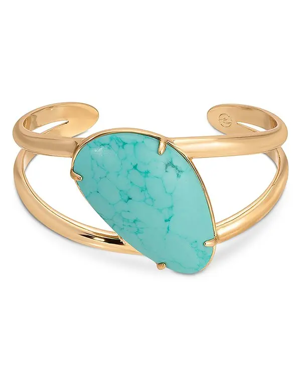 Ettika Desert Tide Stone Openwork Cuff Bracelet - Turquoise
