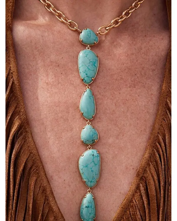 Ettika Majestic Stone Lariat Necklace