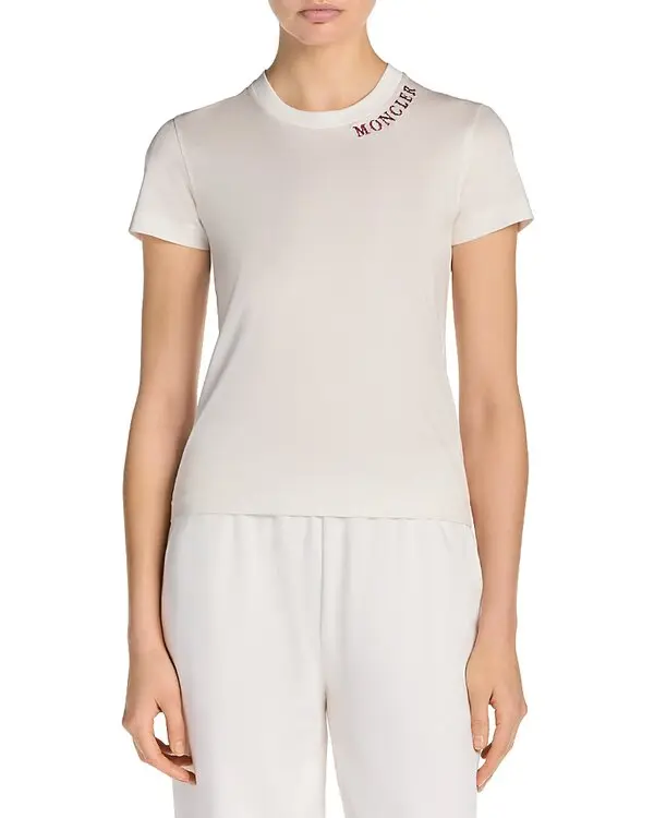 Moncler Short Sleeve Tee - Natural