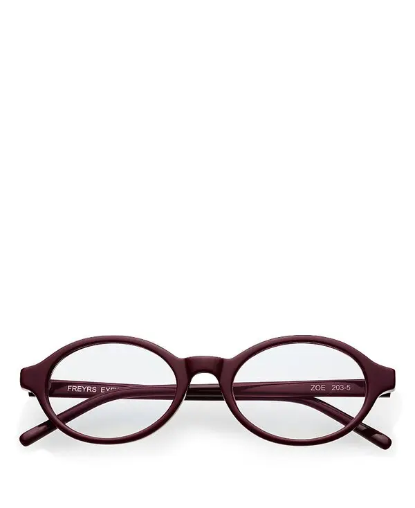FREYRS EYEWEAR Zoe Oval Reading Glasses - Burgundy