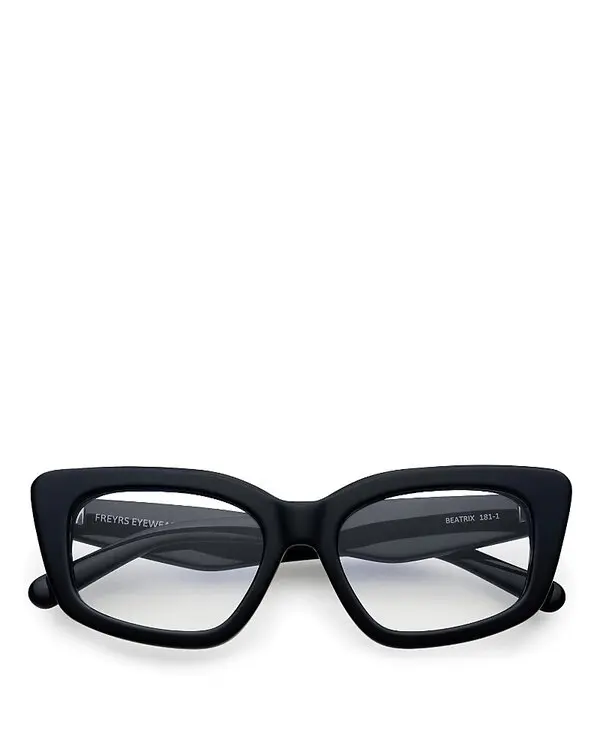 FREYRS EYEWEAR Beatrix Cat Eye Blue Light Blocking Reading Glasses, 52 M - Black