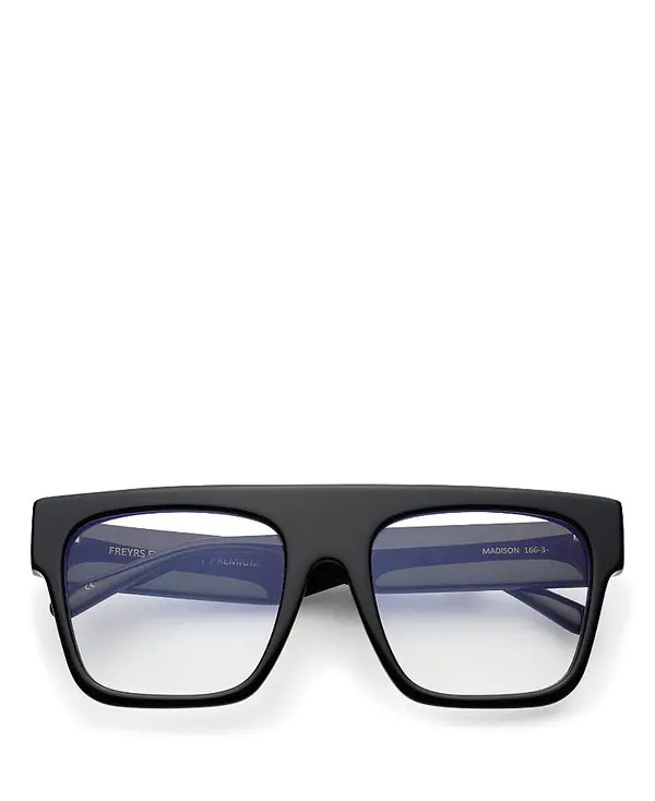 FREYRS EYEWEAR Oversized Blue Light Reading Glasses, 54mm - Black