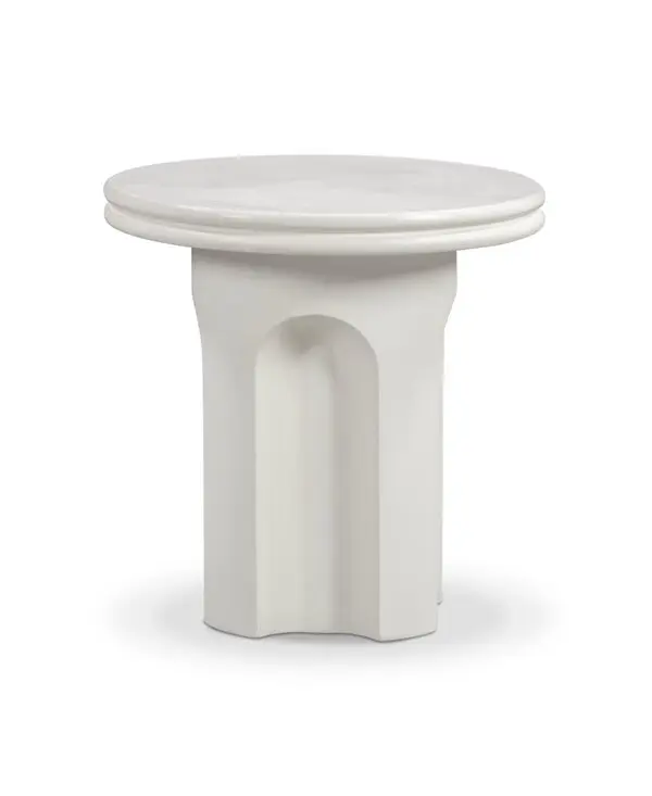 TOV FURNITURE Cassandra Concrete Side Table