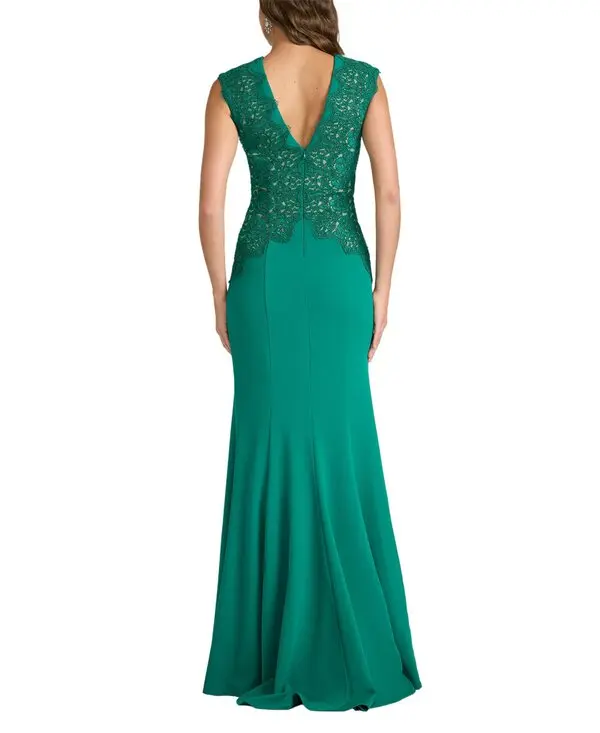 Tadashi Shoji Gant Embroidered Lace Gown