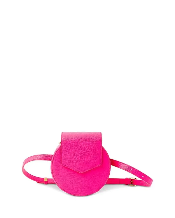 F & W STYLE Ruby Leather Belt Bag - Pink