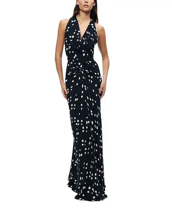 NOCTURNE Printed Halter Neck Maxi Dress - Multi-colored