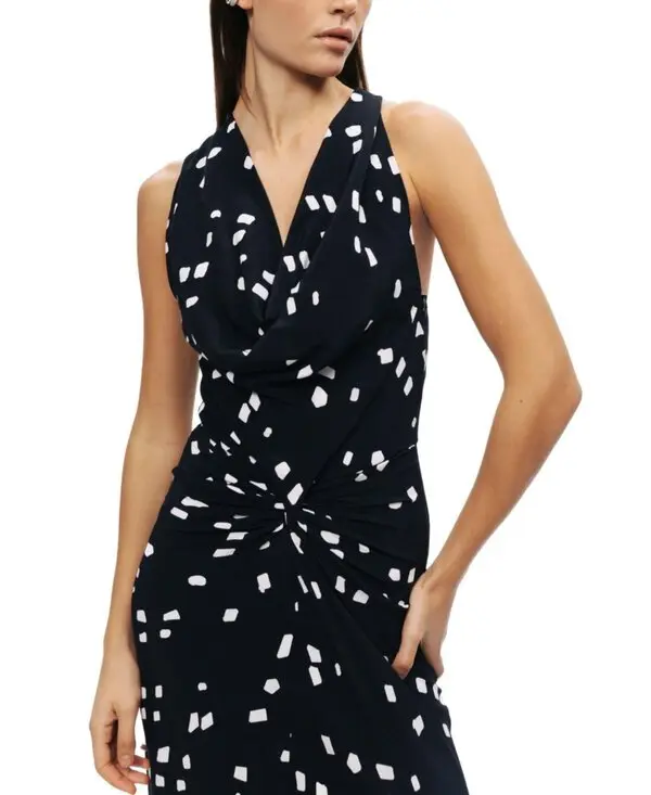 NOCTURNE Printed Halter Neck Maxi Dress