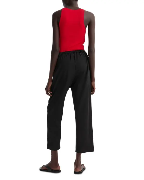 RÓHE Cropped Wide Leg Trousers In Technical Jersey