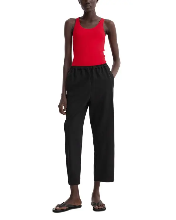 RÓHE Cropped Wide Leg Trousers In Technical Jersey