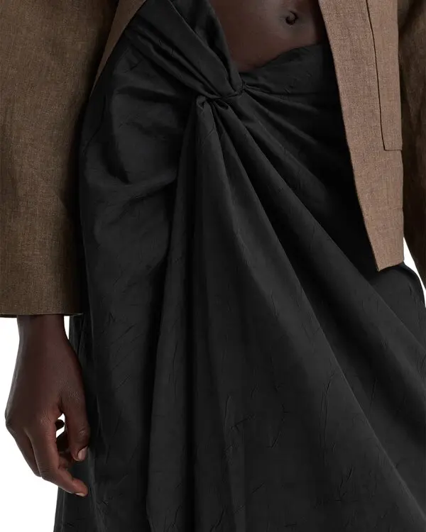 RÓHE Textured Sarong Skirt