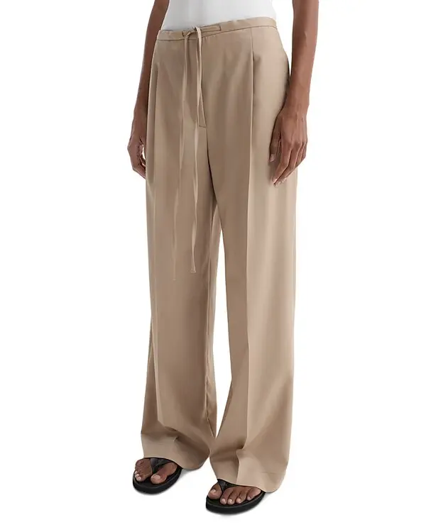 RÓHE Relaxed Drawstring Trousers - Beige