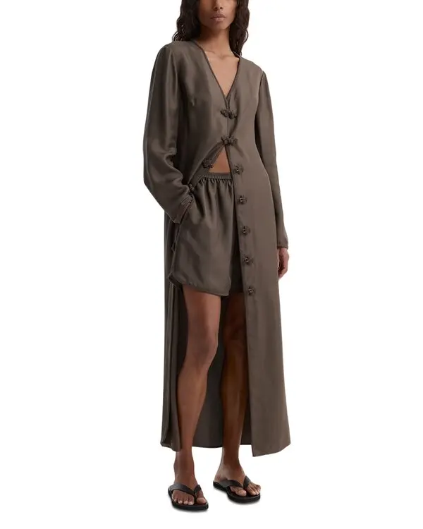 RÓHE Taped Silk Shorts