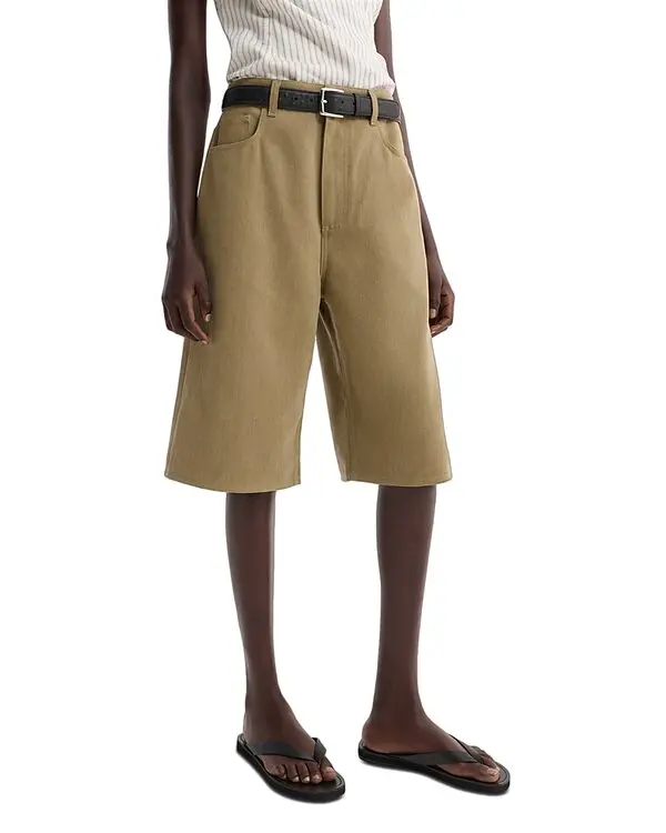 RÓHE Baggy Fit Denim Shorts - Sage