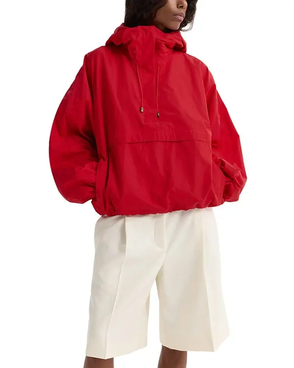 RÓHE Volume Silk Blend Anorak - Red