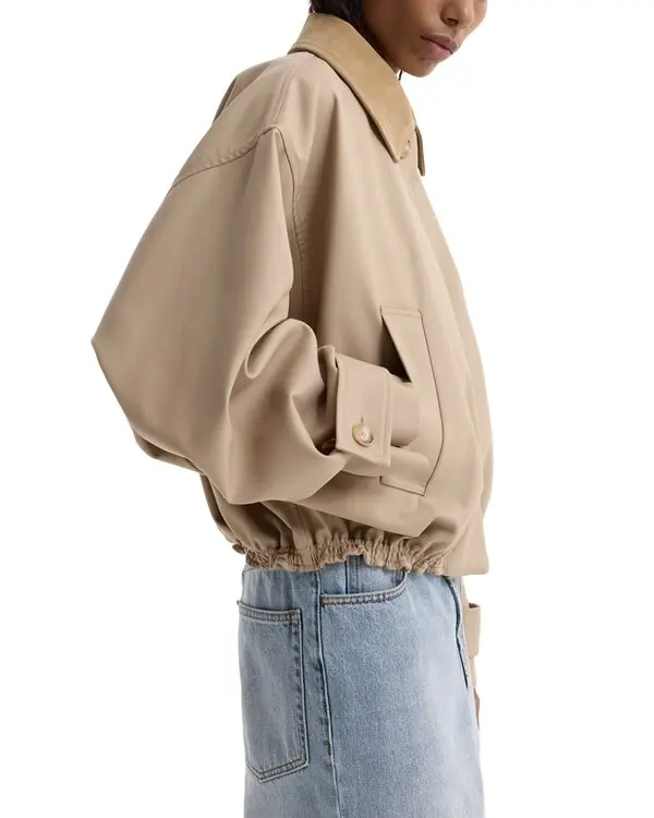 RÓHE Suede Collar Blouson Jacket