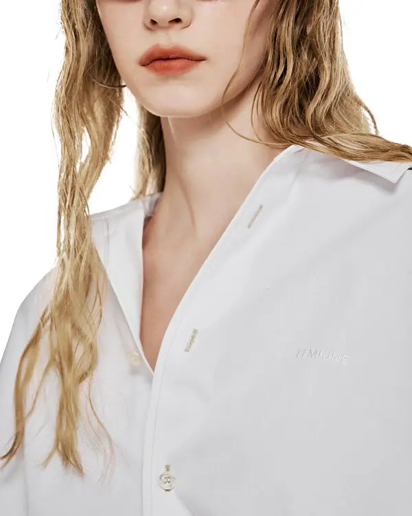 LEMIUNE 01 Cotton Shirt Dress