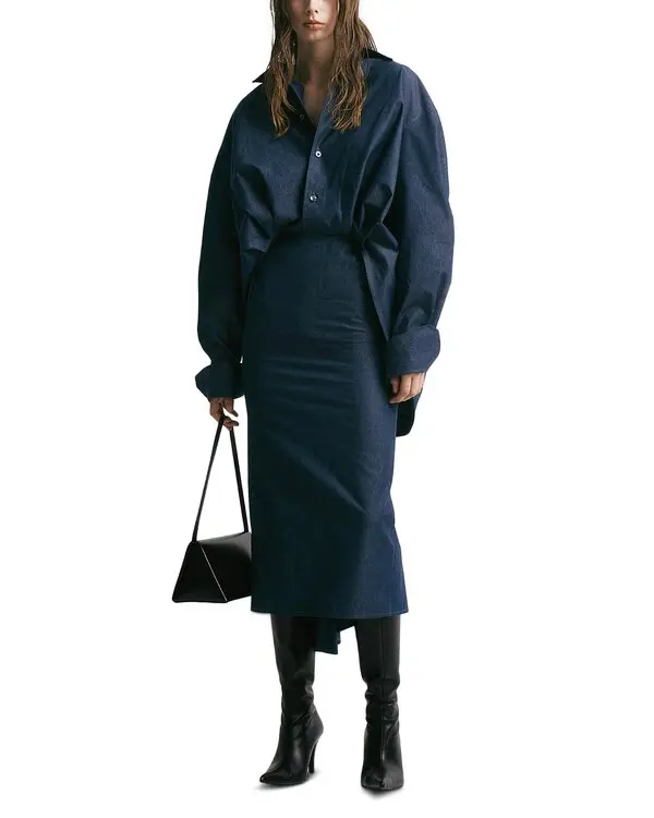 LEMIUNE 01 Cotton Shirt Dress