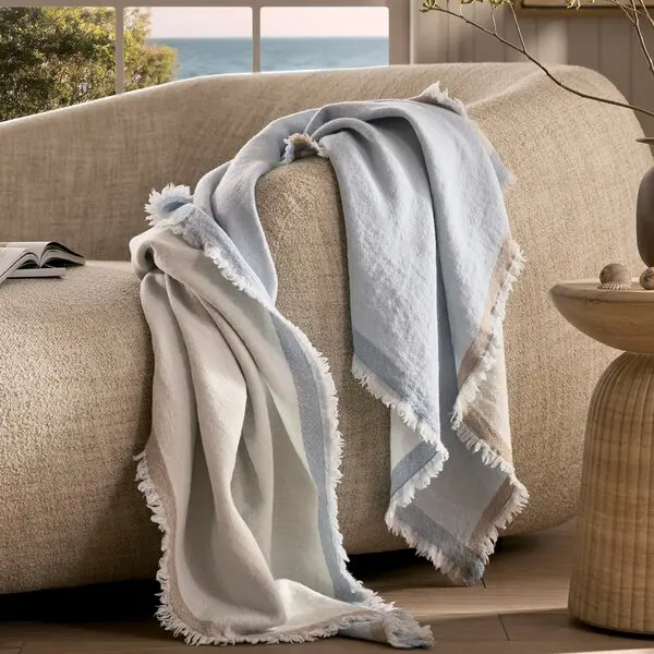 BOLL & BRANCH Lave Wool Throw Blanket