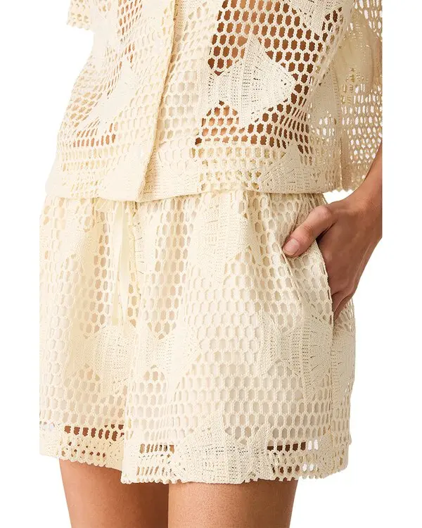 Steve Madden Crochet Drawstring Shorts