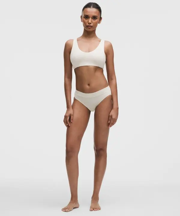 Lululemon Underease Scoopneck Bralette A-c Cups - Light Ivory