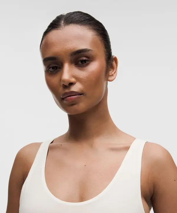 Lululemon Underease Scoopneck Bralette A-c Cups - Light Ivory