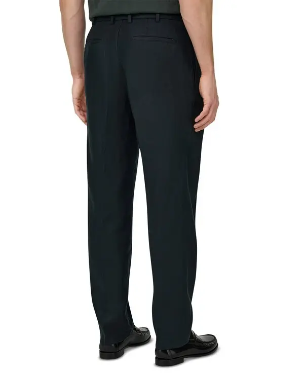Boggi Milano Tapered Fit Linen Trousers
