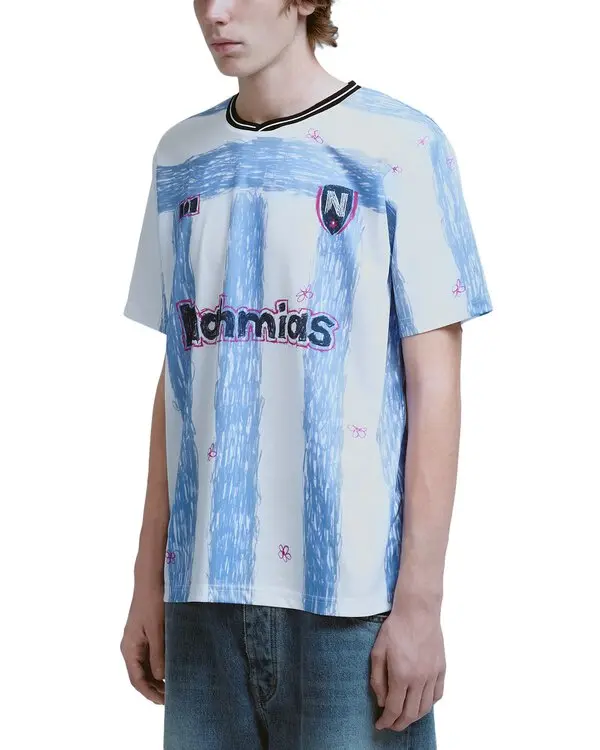 NAHMIAS Scribble Crewneck Logo Soccer Jersey
