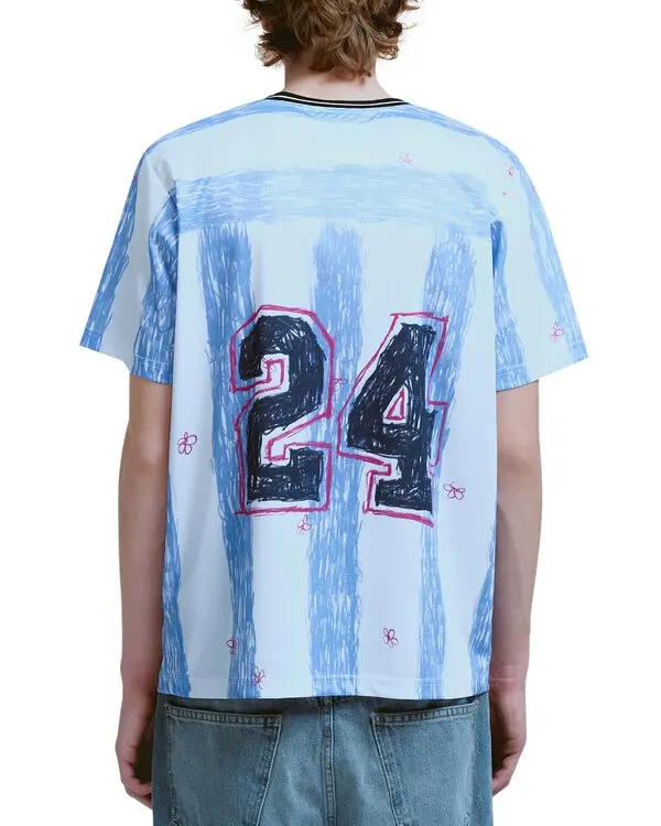 NAHMIAS Scribble Crewneck Logo Soccer Jersey