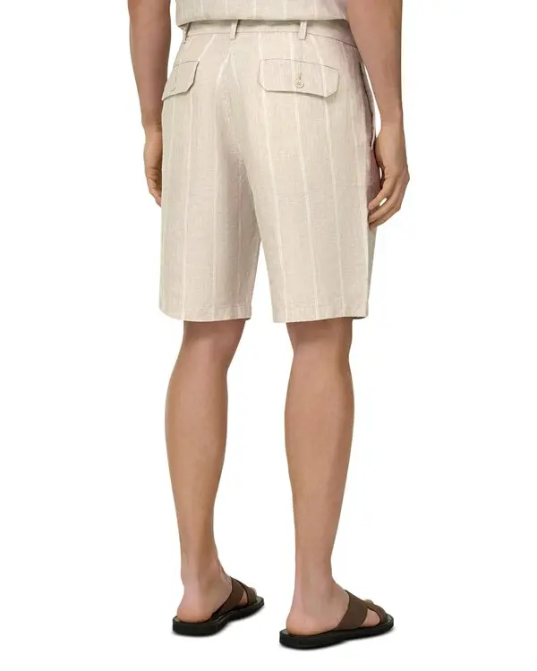 Boggi Milano 9.6" Stripe Linen Shorts