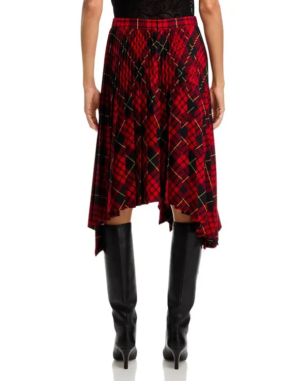 Alexander McQueen Tartan Pleated Skirt