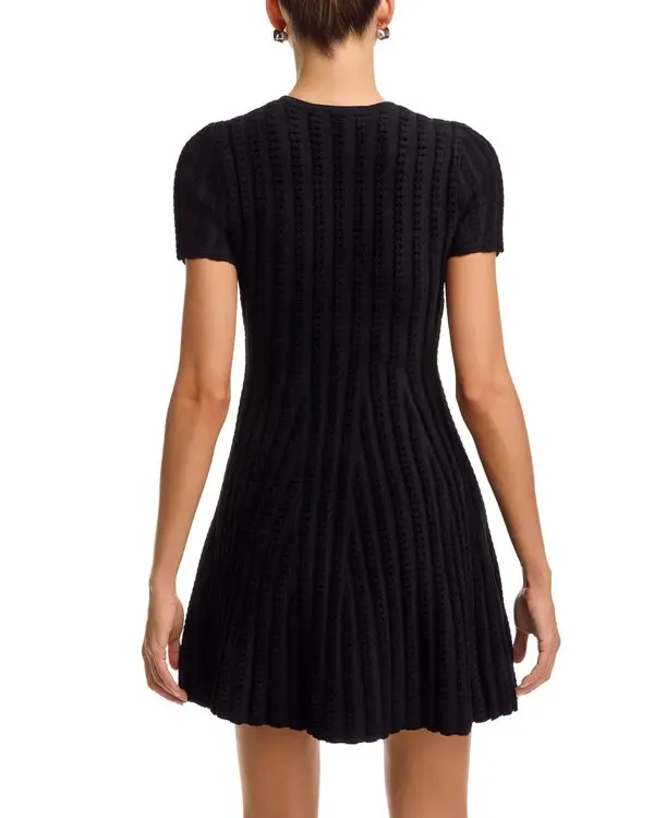 Alexander McQueen Chenille Viscose Mini Dress