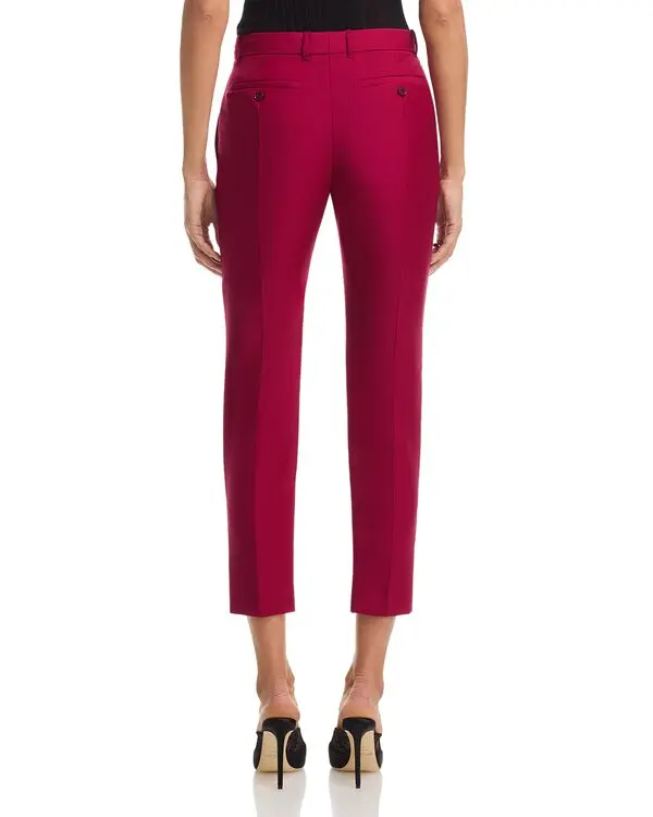 Alexander McQueen Tailored Cropped Wool Trousers