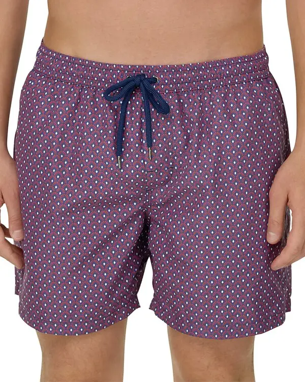 Boggi Milano Geometric Print 5 Swimsuit - Red