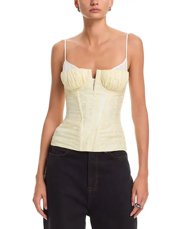Alexander McQueen Corset Cami Top - White/multi
