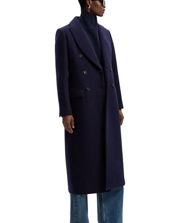 Karen Millen Double Breasted Tailored Midi Coat