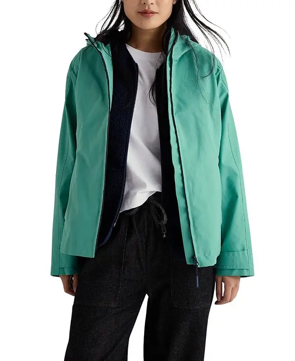 SEASALT CORNWALL Waterway Waterproof Coat - Sage Leaf