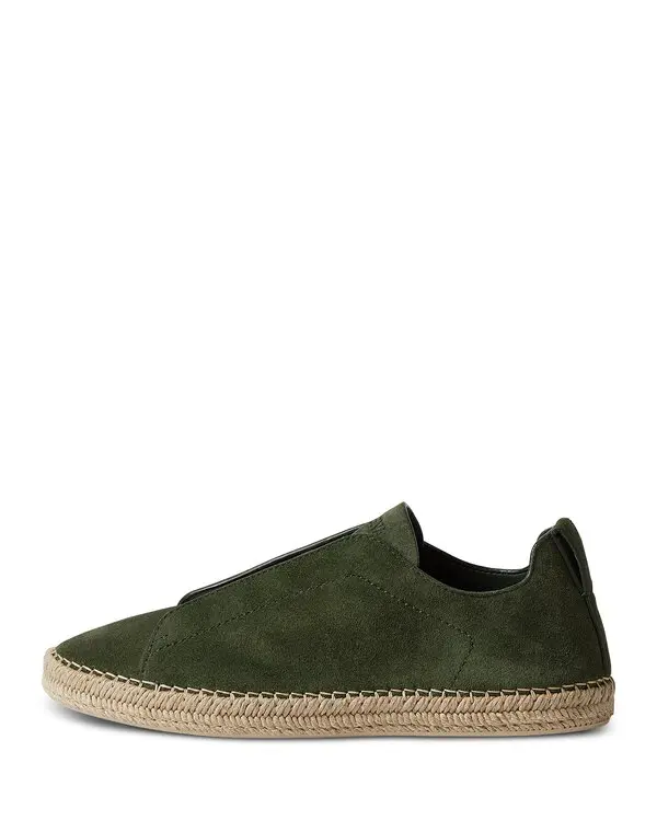 Zegna Triple Stitch Espadrille Flats