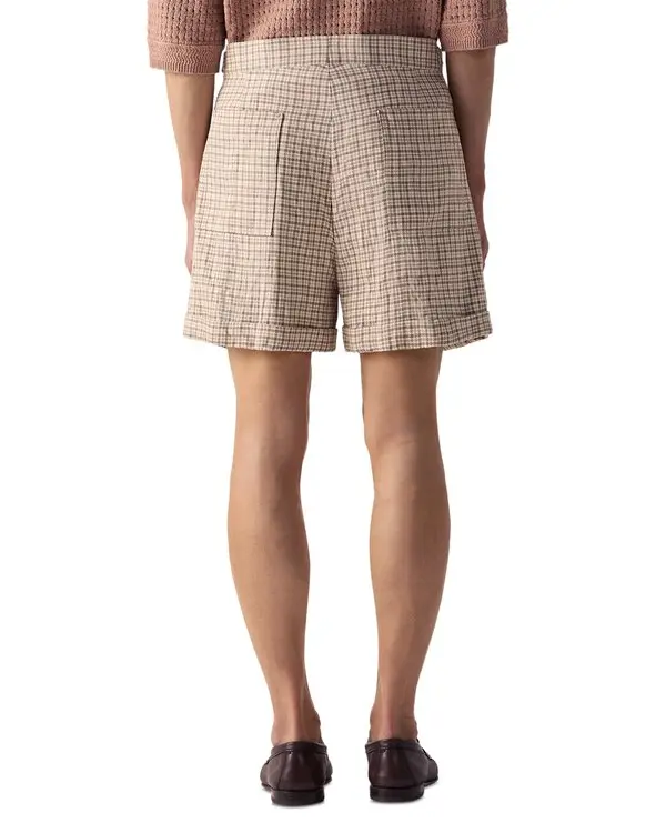 Zegna Plaid Tailored Shorts