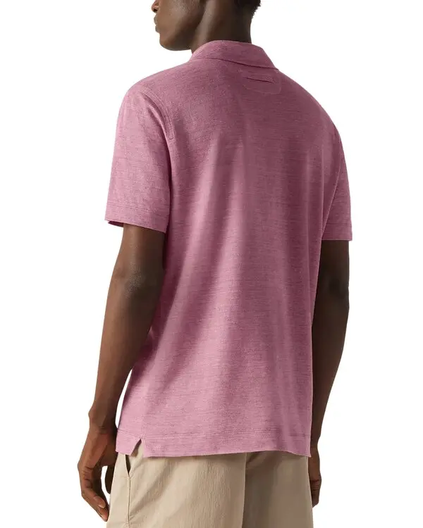 Zegna Oasi Lino Polo Shirt - Pink
