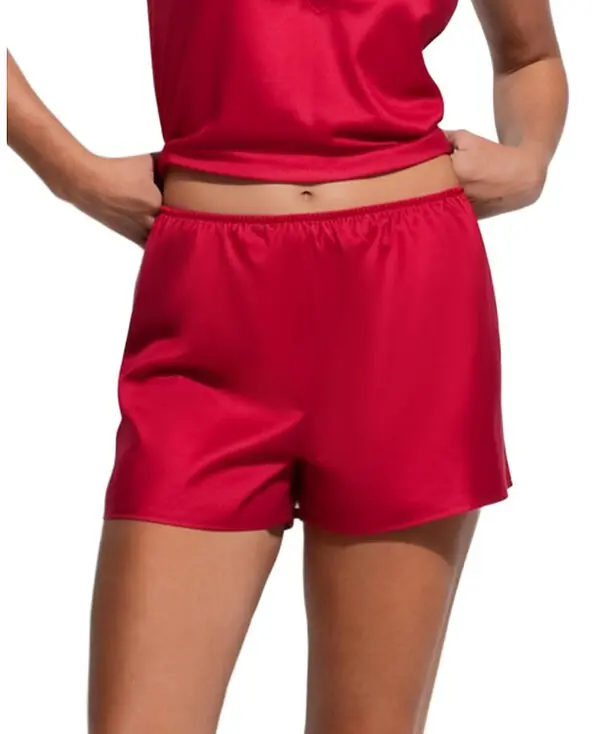 Ginia Silk French Knicker - Ruby