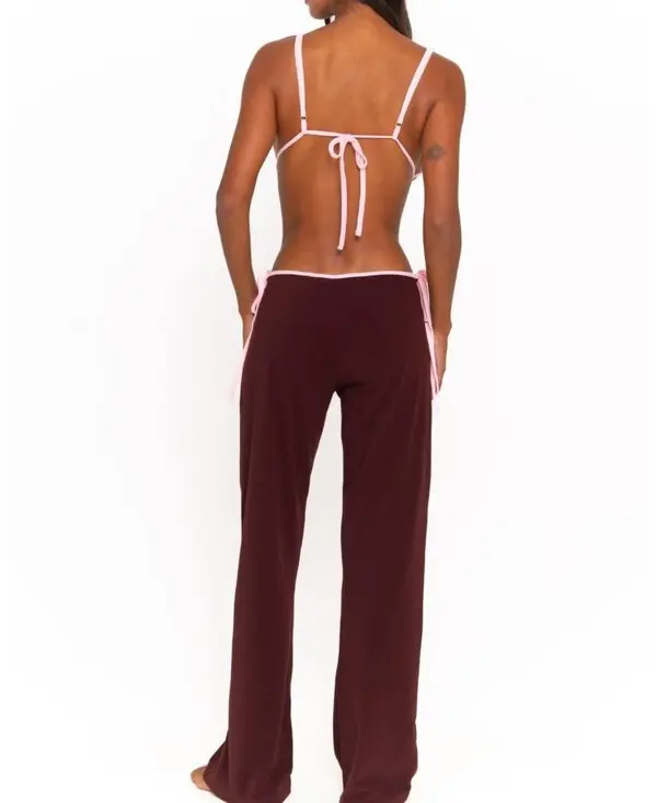 FAE Relaxed Fit Coverup Pants With Adjustable Side Ties