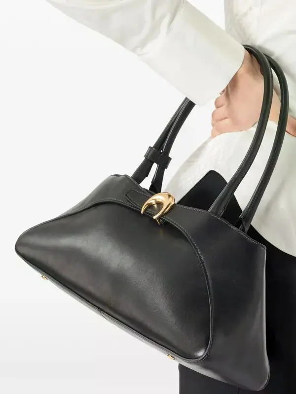 MARINE SERRE Aurora Shoulder Bag - Black