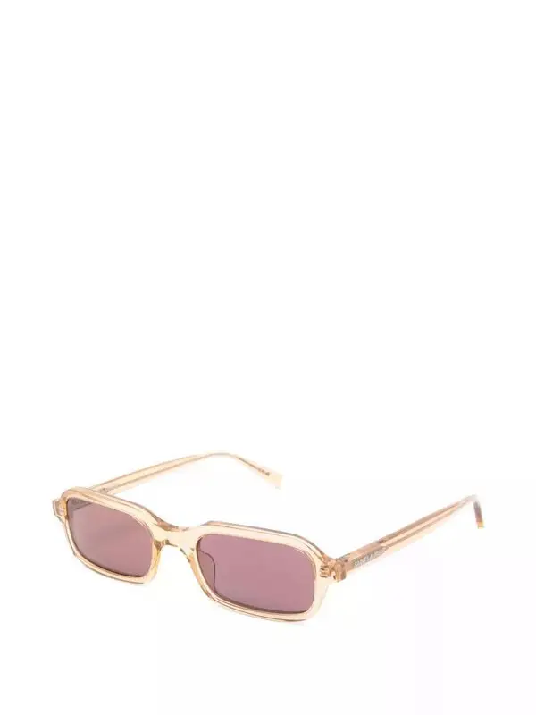 Saint Laurent Rectangle-frame Sunglasses - Neutrals